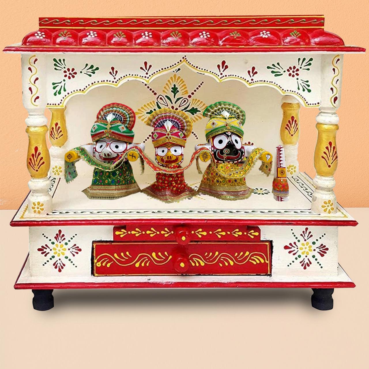 Handcrafted Divine Trio: Lord Jagannath, Lord Balabhadra & Devi ...